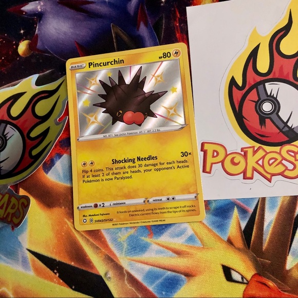 Pokemon | Other | Pokemon Pincurchin Card Shining Fates | Poshmark